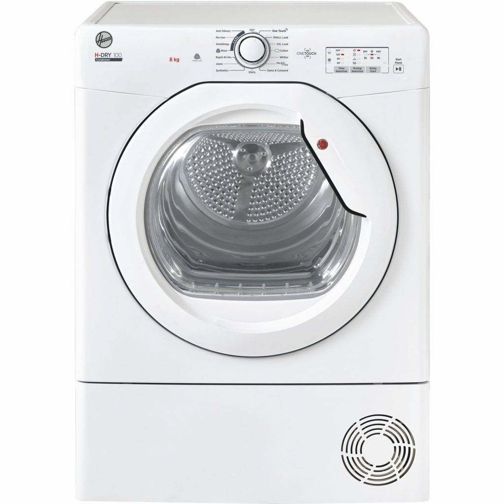 Hoover 8kg Freestanding Condenser Tumble Dryer - White - All On Tick